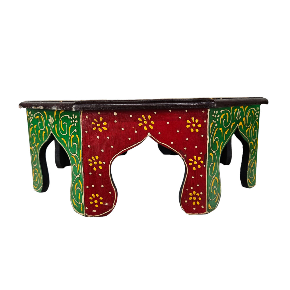 Colorful Wooden Display Stool | Sotran Dekorativ