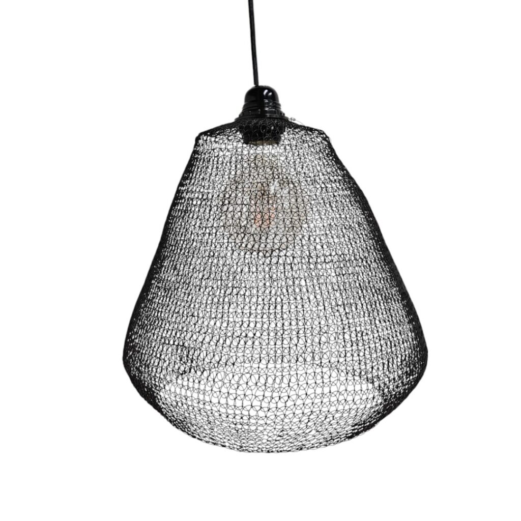 Iron Mesh Pendant Cone Hanging Lamp | Sotran Dekorativ