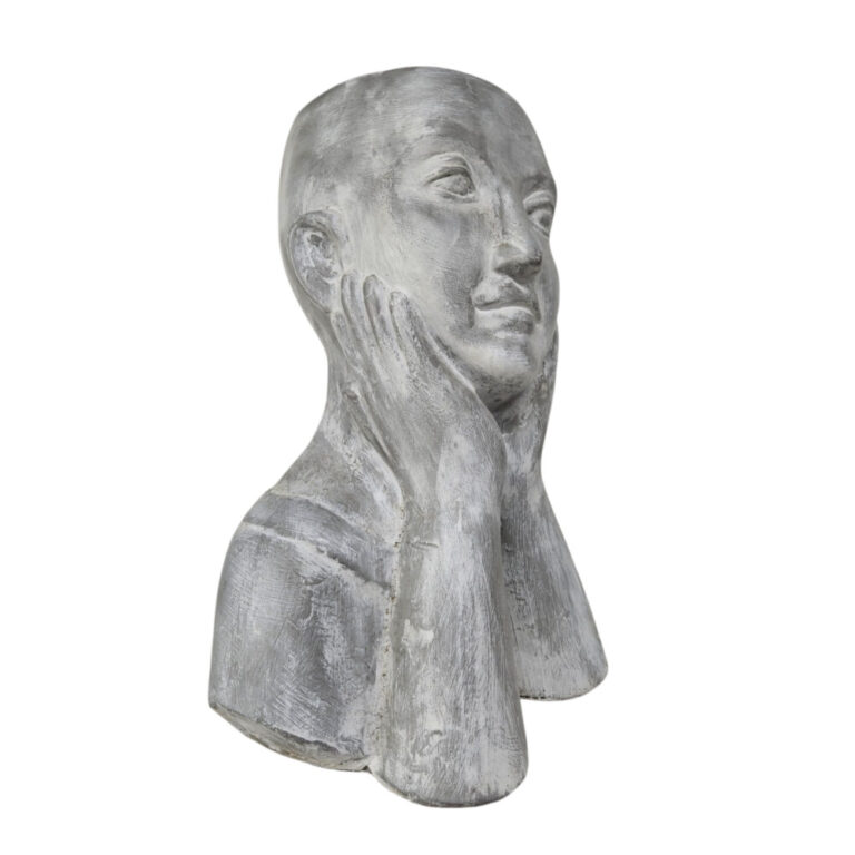 GRC Hand On Face Statue Set | Sotran Dekorativ
