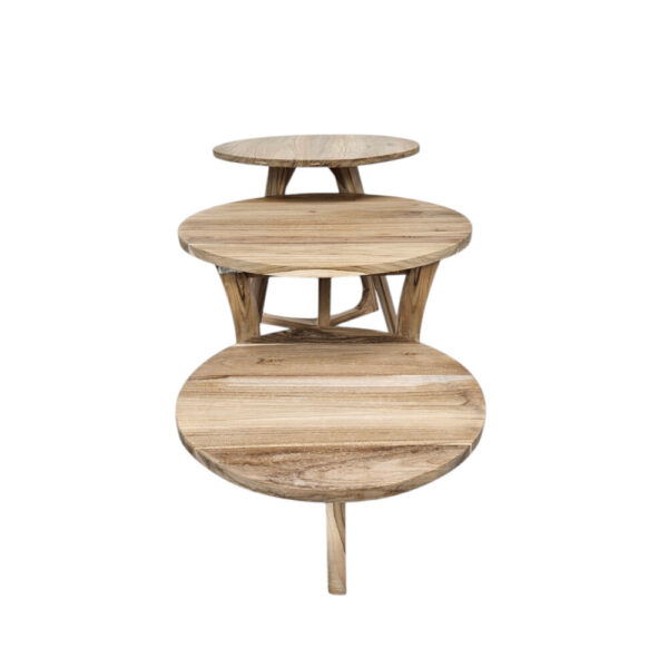 Teak Trio Coffee Table Set | Sotran Dekorativ